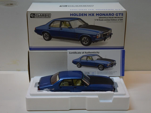 1:18 CLASSIC CARLECTABLES - Holden HX Monaro GTS Deauville Blue ...