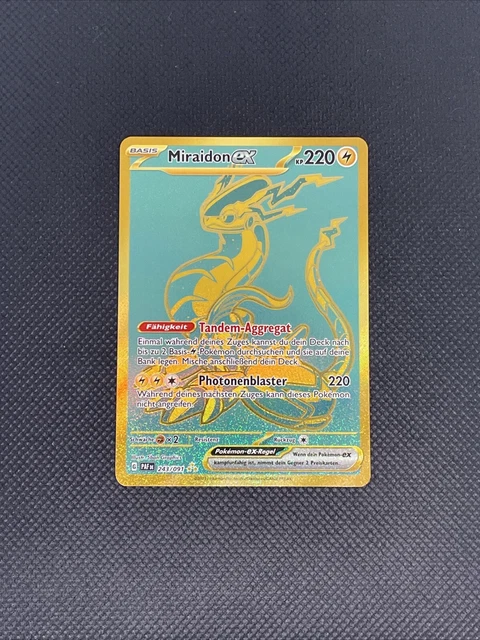 CARTA POKEMON MIRAIDON EX Hyper Rara 243/091 Paldeas Destino NM ITA Tcg ...