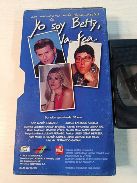 YO SOY BETTY La Fea Vol 11 TV Series VHS PAL Spanish 2002 35 Min $58.96 ...