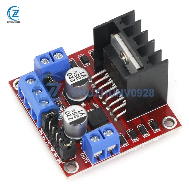 DUAL H BRIDGE DC Stepper Motor Drive Controller Board L298N Module for ...