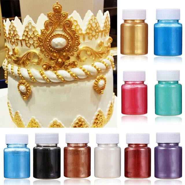 15G EDIBLE FLASH Glitter Golden Powder Decorating Food Cake Baking DIY ...