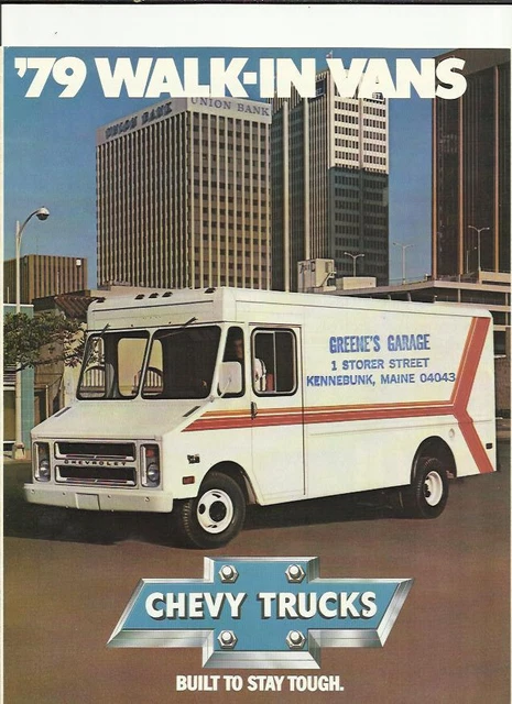 CHEVROLET WALK-IN VANS Lorry Truck Sales Brochure 1979 £5.99 - PicClick UK