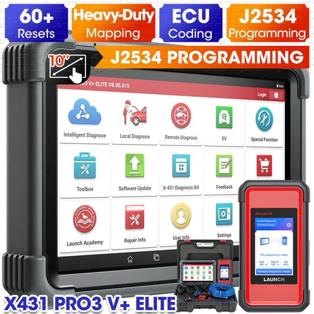 LAUNCH X431 PRO3S+ ELITE OBD2 Diagnosegerät J2534 PROGRAMMIER ECU ...