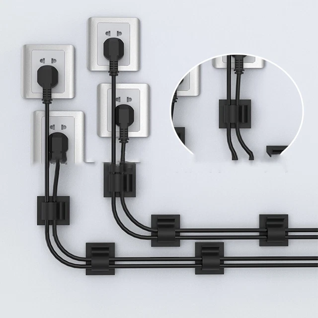 SUPPORT DE CÂBLE fixateur clips autocollants muraux chargeurs ...