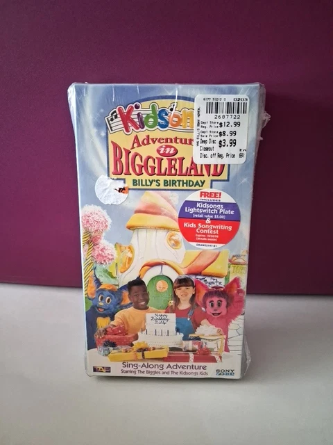 KIDSONGS ADVENTURES IN Biggleland Billys Birthday VHS & Lightswitch ...