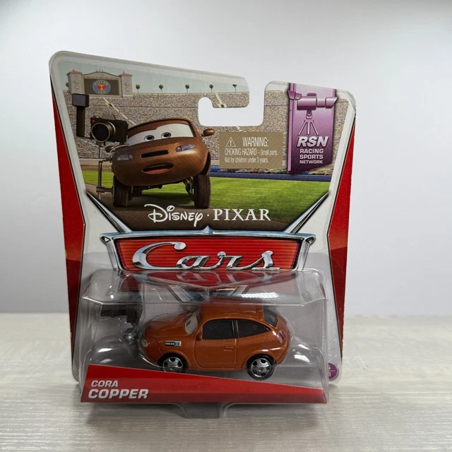 DISNEY PIXAR CARS Cora Copper Die-Cast RSN Racing Sports Network $18.88 ...