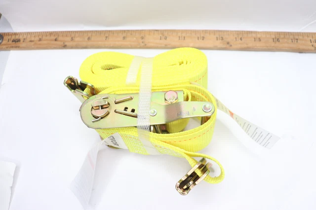 VEVOR E-TRACK RATCHET Strap 4400 lbs Break Strength 1466 WLL 2" x 15 ...