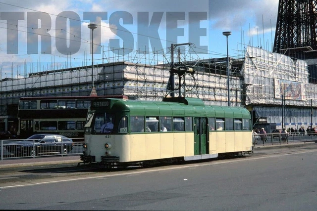 35MM SLIDE BLACKPOOL Transport Single Decker Tram Strassenbahn 621 1993 Original £4.99 - PicClick UK