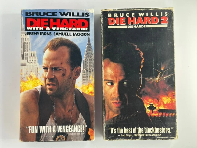 DIE HARD 2: Die Harder/Die Hard w/a Vengeance (VHS bundle) £5.69 ...