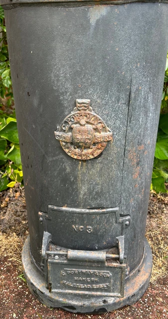 ANTIQUE CHARLES PORTWAY Cast Iron Tortoise Stove No 3, solid condition ...