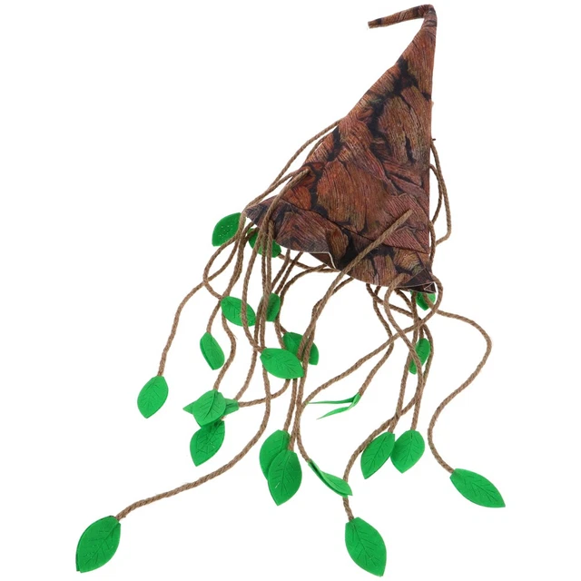 HALLOWEEN WITCH HAT Wizard Hats Wide Brim Cosplay Tree Funny Decorative ...