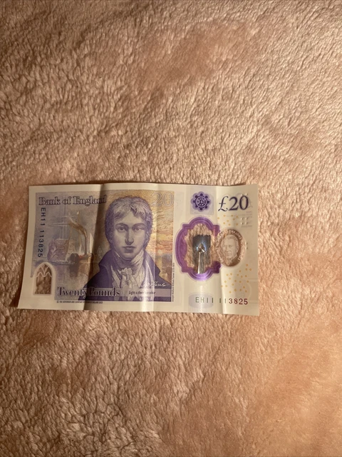 TWENTY POUND NOTE £20 - New Serial Number - New From Bank - Polymer £ ...