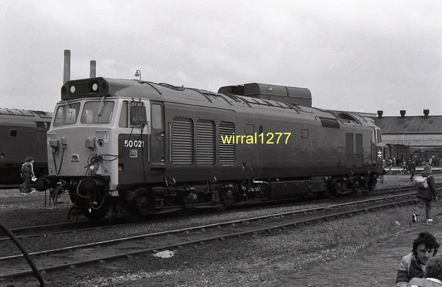 ORIGINAL RAILWAY NEGATIVE Class 50 50021 at Doncaster Works open day ...