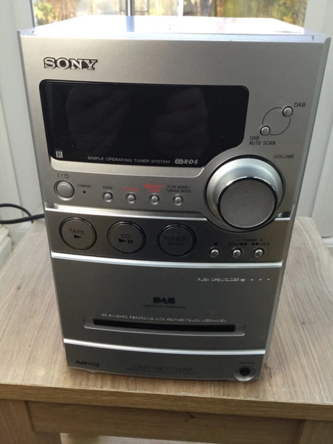 SONY MICRO HI-FI Stereo System CMT-NEZ7 DAB/FM Radio, Cassette, CD ...