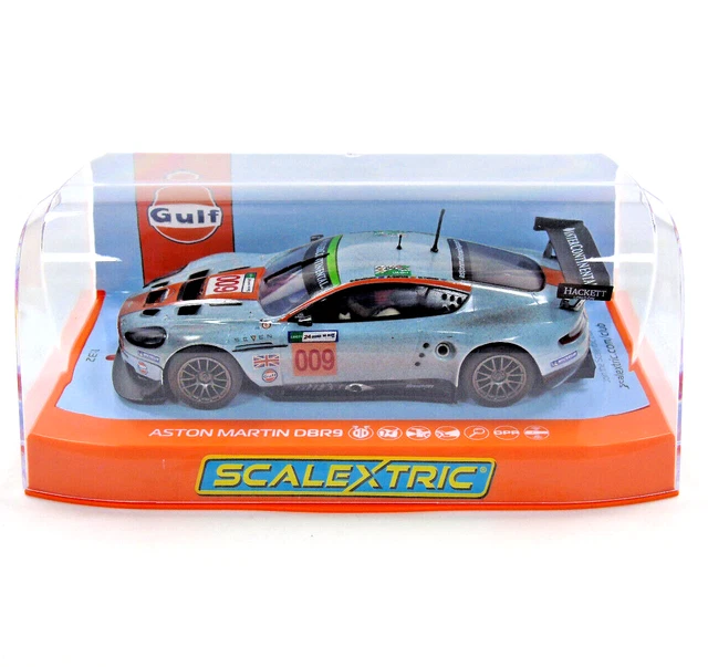 SCALEXTRIC SLOT CAR Aston Martin DBR9 Gulf Edition ROFGO 'Dirty Girl ...