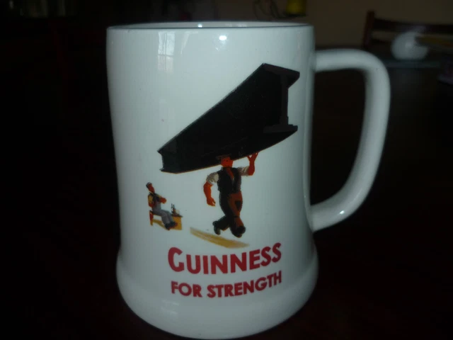 ANCIENNE CHOPE BIÈRE GUINNESS FOR STRENGTH signée Arth Guinness EUR 12 ...