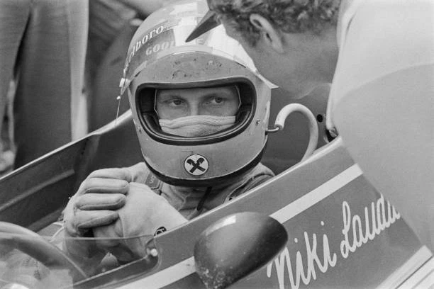 AUSTRIAN RACING DRIVER Niki Lauda at Brands Hatch UK 1974 OLD PHOTO $8. ...
