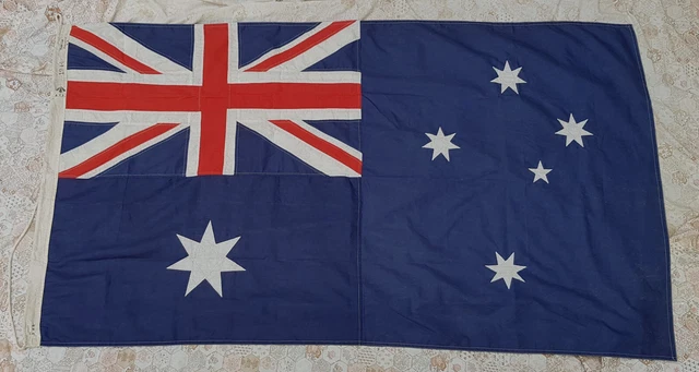 WW2 BRITISH COMMONWEALTH AUSTRALIAN ARMY FLAG DATED 1943 - 5 foot ...