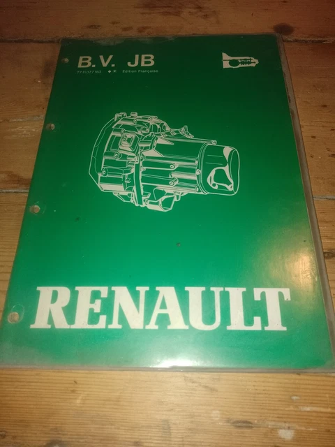 RENAULT MANUEL DE réparation Boite de vitesse mécanique r9 r11 r5 JB0 ...