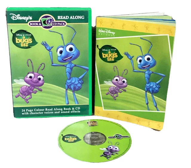 WALT DISNEY A Bugs Life Story Book and CD Pack Kids 24 Page Learn To ...