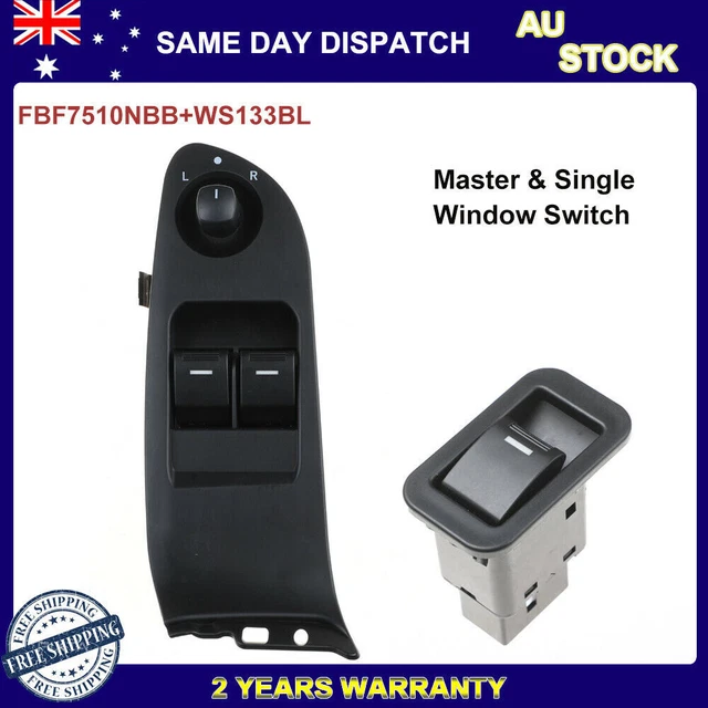 SINGLE & MASTER 2 Buttons Power Window Switch For Ford Falcon FG Ute ...