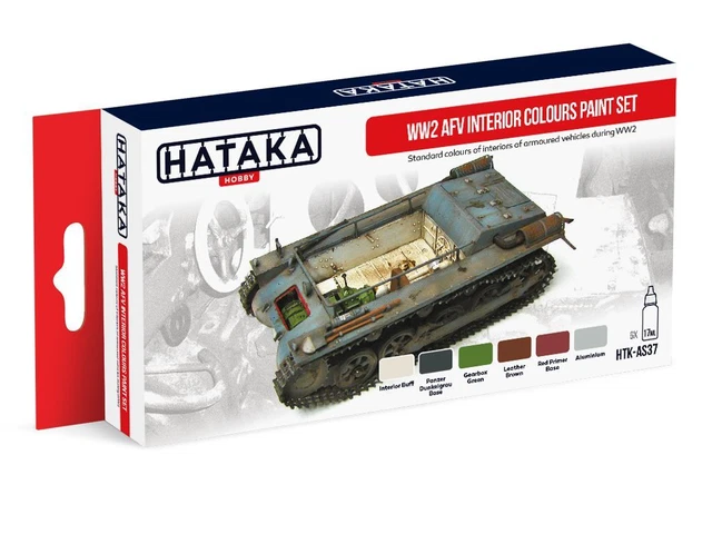 WW2 AFV INTERIOR Colour Paint Set Hataka HTK-AS37 EUR 27,95 - PicClick FR