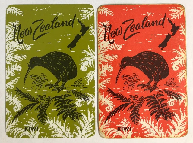 NEW ZEALAND KIWI Bird & Fern Vintage Swap Playing Cards: Maori Girl ...