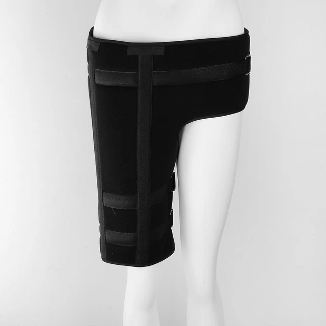 ADJUSTABLE THIGH GROIN Brace Support Hip Femur Strain Wrap Black EUR 17 ...