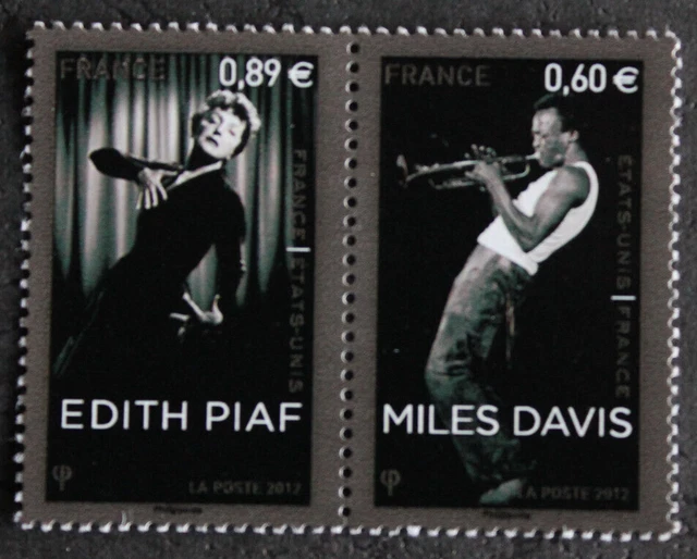 TIMBRE - FRANCE - Edith PIAF Miles DAVIS - YT P4671 - Neuf ** - 2012 ...