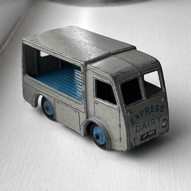 DINKY TOYS 30V NCB Electric Van Milk Float "Express Dairy" Grey/Blue £ ...