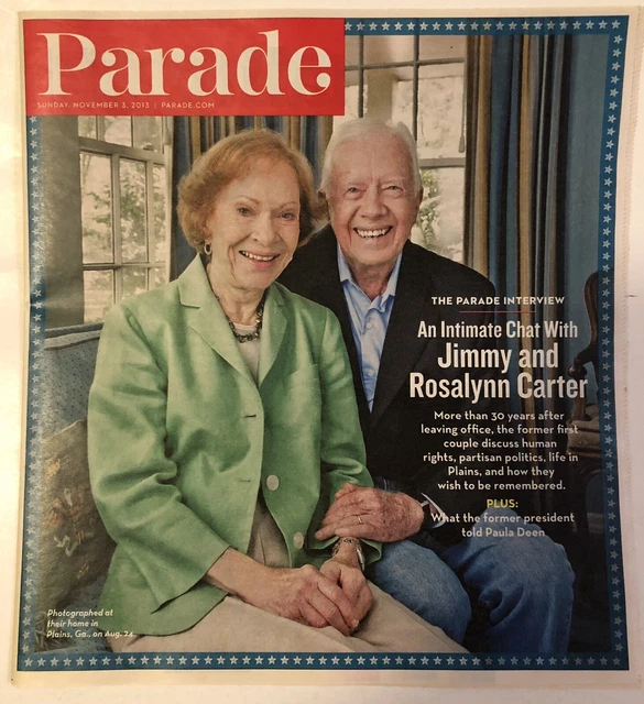 JIMMY & ROSALYNN CARTER PARADE Magazine 2013 * RARE* £3.87 - PicClick UK JIMMY & ROSALYNN CARTER PARADE Magazine 2013 * RARE* £3.87 - PicClick UK