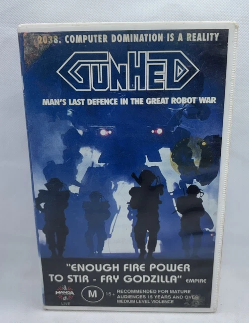 GUNHED - VHS Video Cassette Tape 1994 Big Box Ex Rental Edition Manga ...