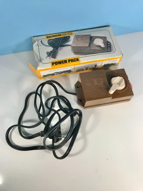 VINTAGE BACHMANN HO & N Transformer Train Power Supply Pack Model 6607 ...