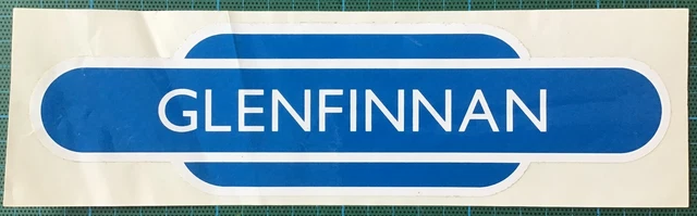 RAILWAY STATION TOTEM Sign (Sticker) - GLENFINNAN £1.89 - PicClick UK