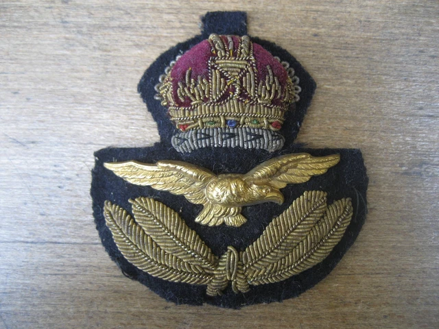 WW2 RAF OFFICER'S cap badge for SD cap, Air Ministry £35.00 - PicClick UK