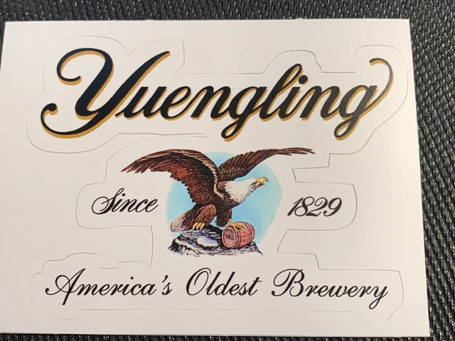 YUENGLING BREWERY EAGLE LOGO STICKER decal craft beer brewing 4" x 2.9 ...