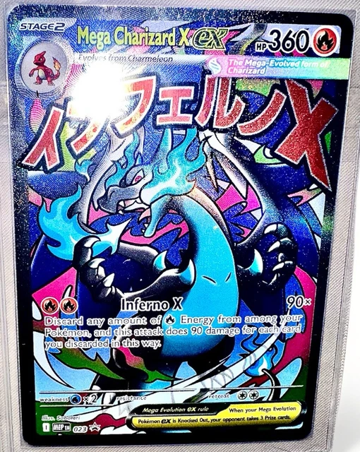 POKÉMON TCG MEGA Charizard X ex MEP 023 - UPC Black Star Promo Mega ...