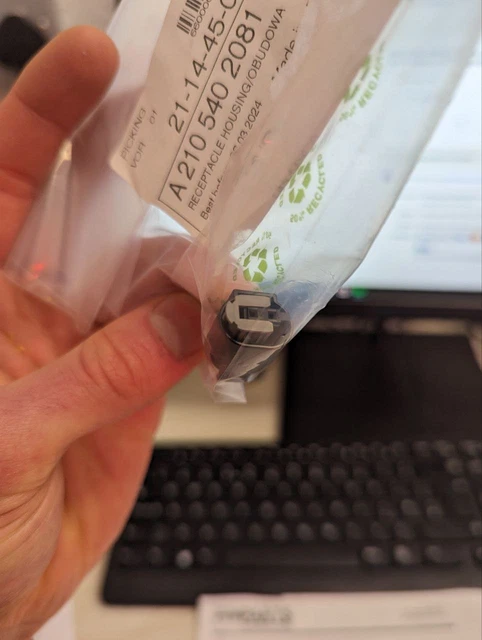 MERCEDES WIRING CABLE Connector Plug Terminal 2 Pole Genuine ...