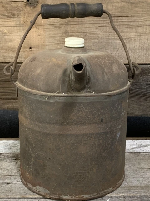 VINTAGE GALVANIZED METAL, Kerosene Can, 1 Gallon, No Maker £17.09 ...
