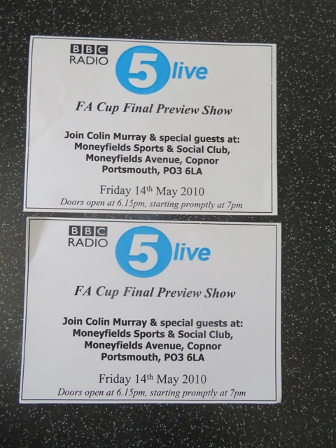 PORTSMOUTH FC - FA Cup Final - BBC Radio 5 Live Show - Pompey - Winners ...