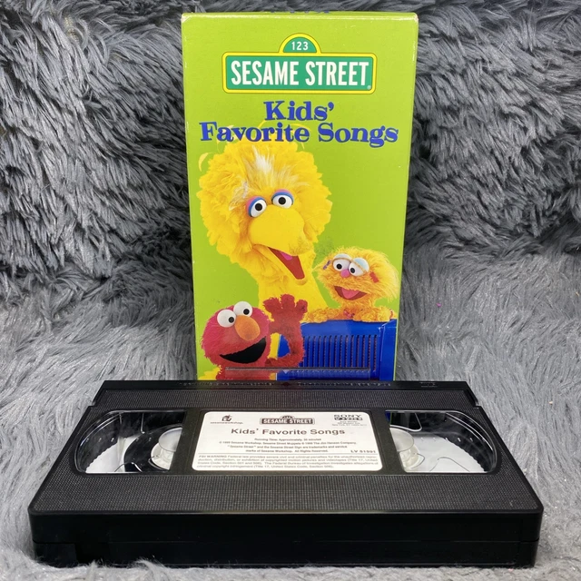SESAME STREET: KIDS’ Favorite Songs VHS Tape 1999 Elmo’s Top Ten ...
