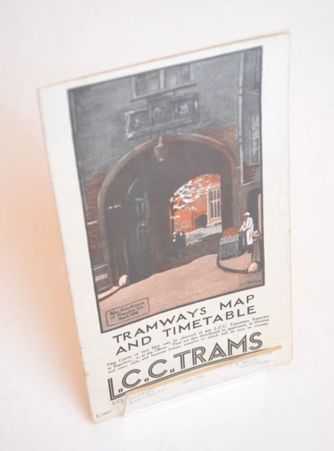TRAMWAY LCC TRAMS Map & Guide May 1930 Lincoln's Inn £30.00 - PicClick UK