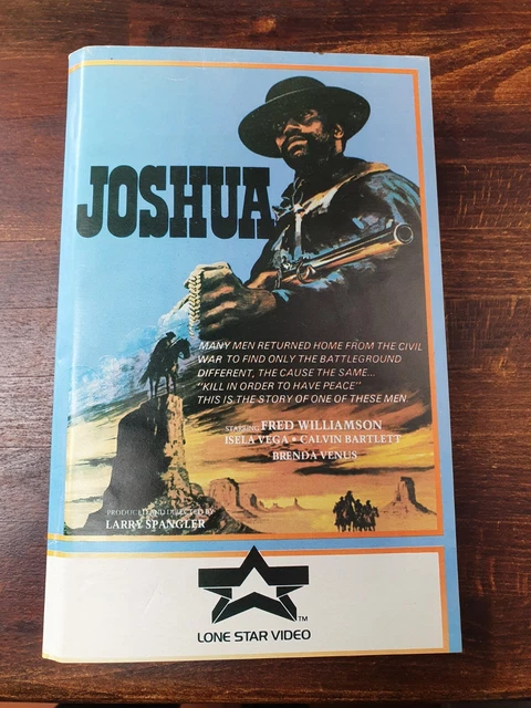 JOSHUA VHS LONESTAR Video pre cert x big box western Fred Williamson ...