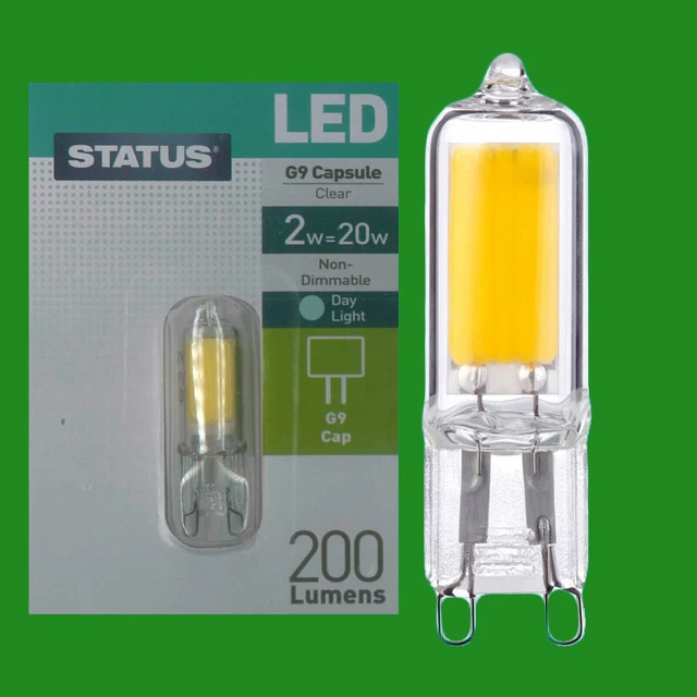 4X 2W G9 Capsule LED 200 Lumen,Allumage Instantané Ampoule Halogène ...