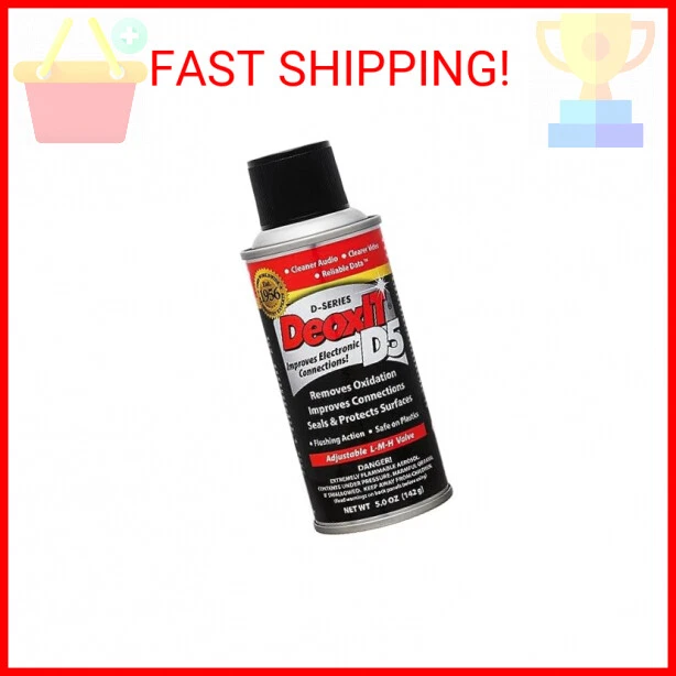HOSA CAIG DEOXIT 5% Spray Contact Cleaner, 5 oz (Pack of 1) $24.82 ...