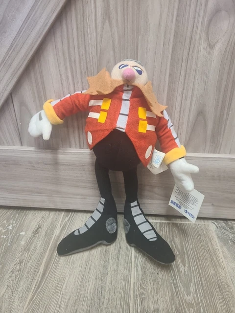 SONIC THE HEDGEHOG Dr. Eggman Plush Toy Network 2006 12 Inch With Sega ...