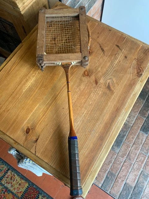 VINTAGE 1920/30’S WISDENS Valkyrie Badminton Racket with Press £20.00 ...