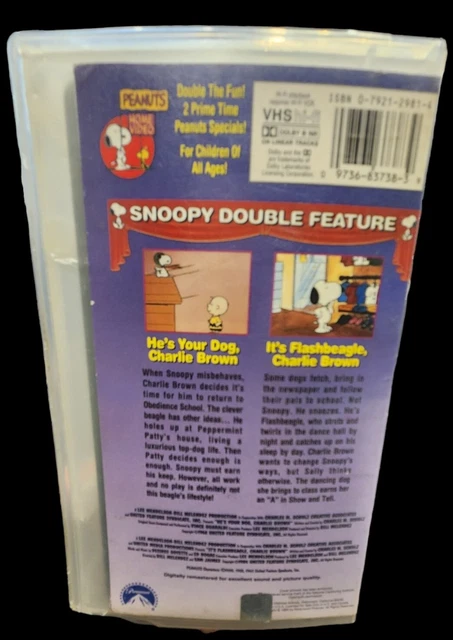 SNOOPY DOUBLE FEATURE VHS - Paramount 1950, 1958, 1965 $21.01 - PicClick CA