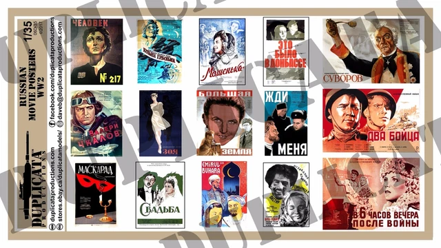 DIORAMA/MODEL ACCESSORY - 1/35 Russian Movie Posters - WW2 $11.50 ...