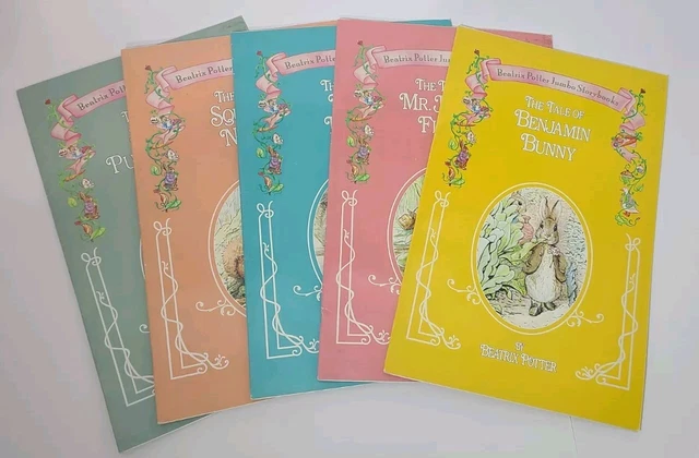 THE PETER RABBIT Jumbo Storybook Collection. Beatrix Potter. 1993. 5 ...